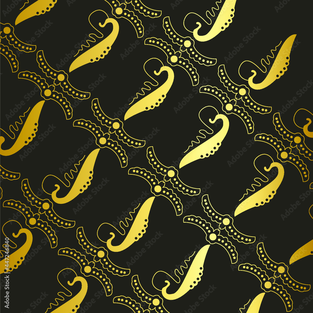 Abstract gold pattern background. Background of Indonesian traditional ...