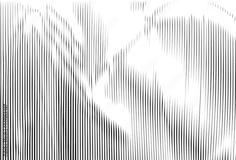 Reticulated texture of lines and moire effect. Linear background with ...