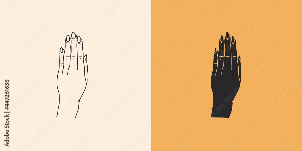 Hand drawn vector abstract stock flat graphic illustration with minimal ...