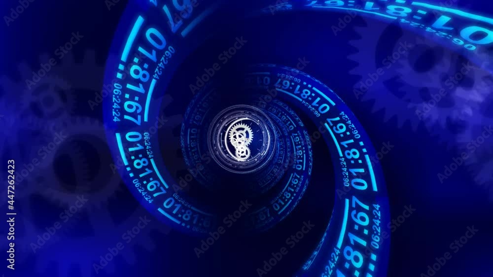 infinite time 3D rendering background is perfect for any type of news ...