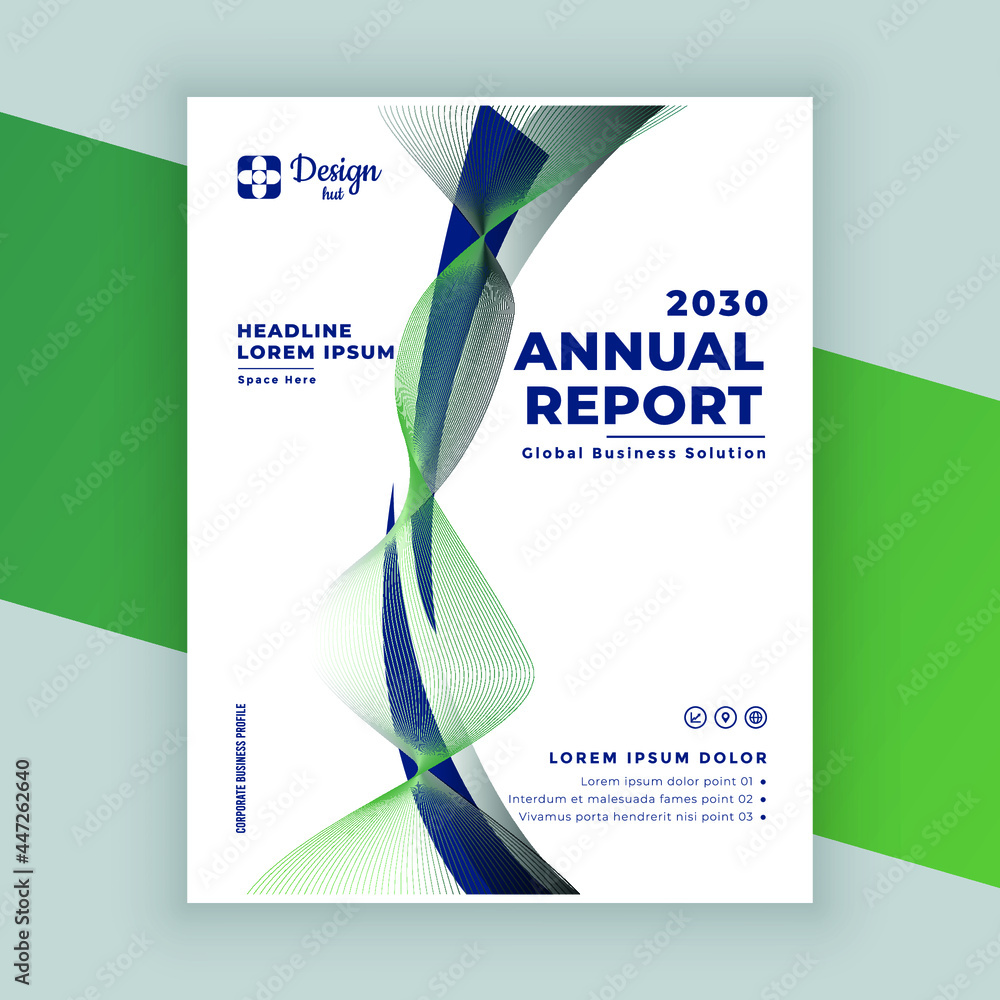 Business annual report cover page design templates Stock Vector | Adobe ...