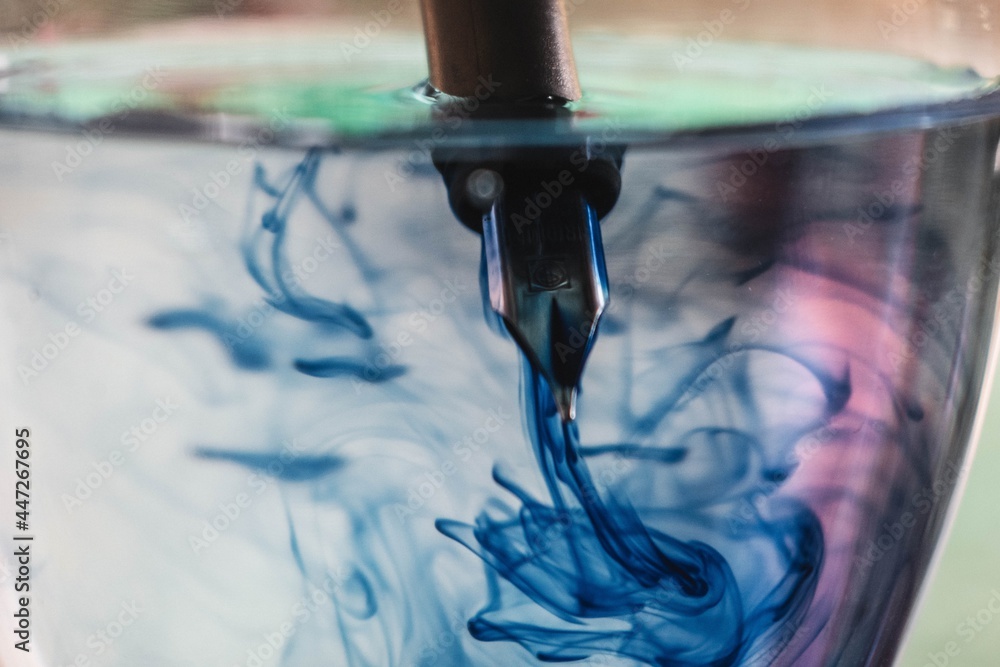 Ink In Water Glass