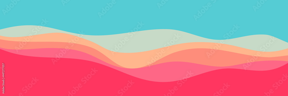 colorful fun wave pattern vector illustration for wallpaper, background ...