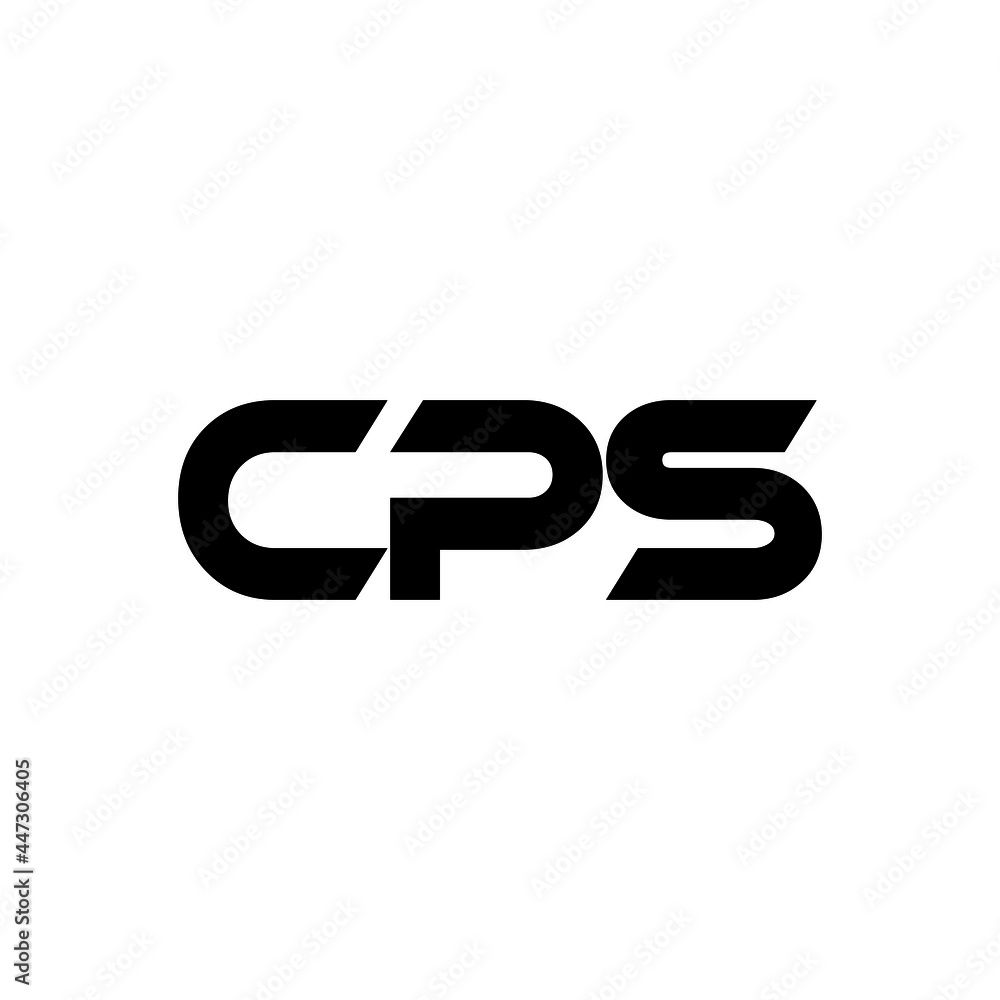 CPS letter logo design with white background in illustrator, vector ...