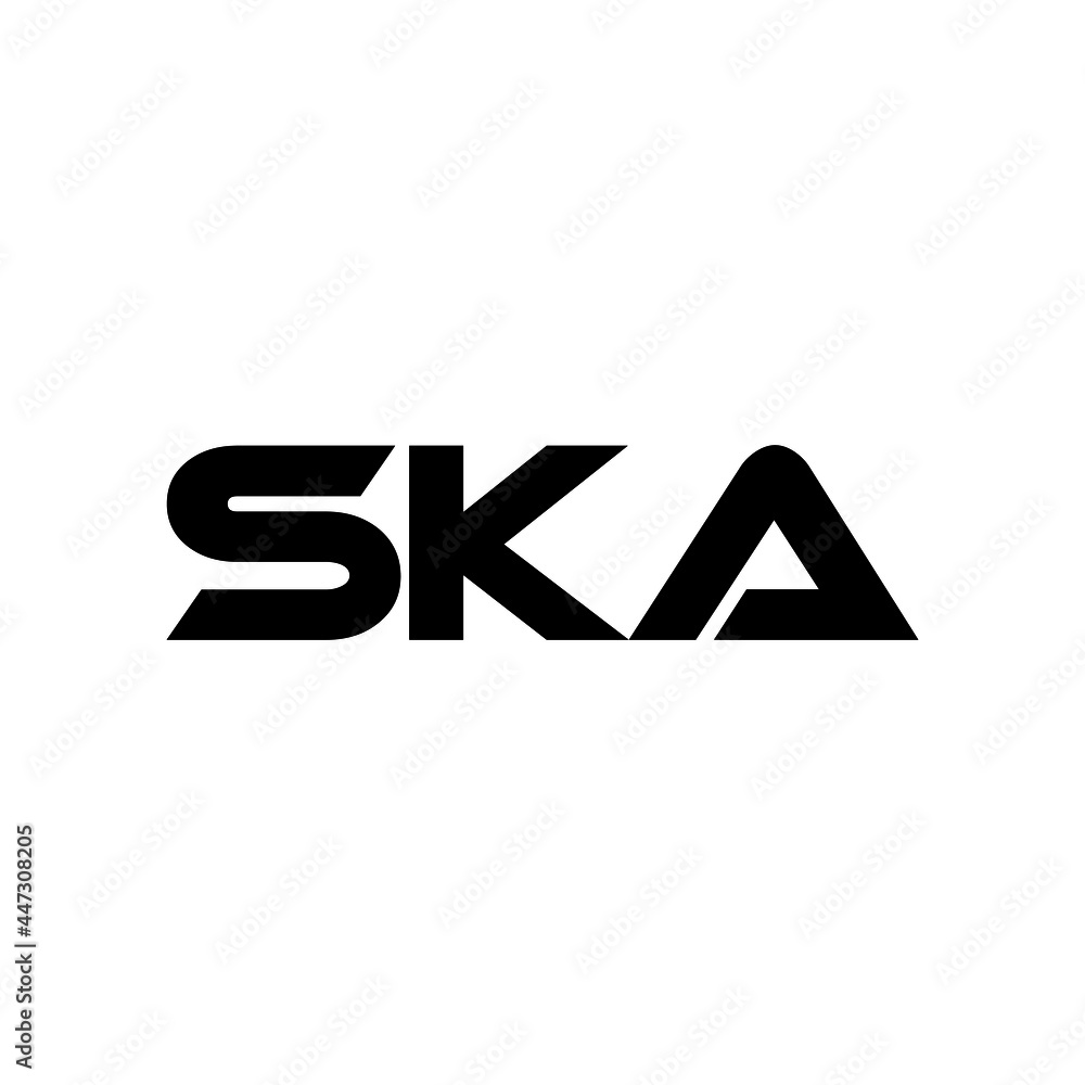 Photo & Art Print SKA letter logo design with white background in ...