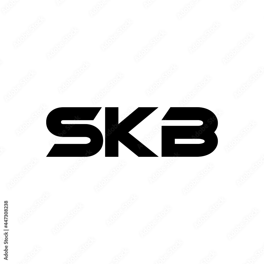 Vetor de SKB letter logo design with white background in illustrator ...