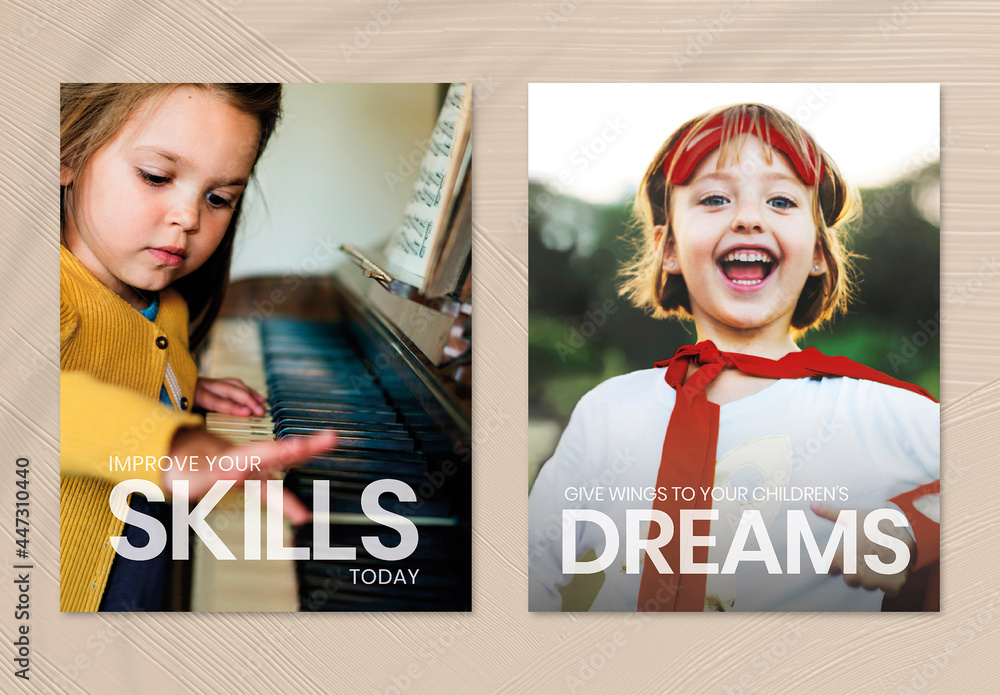 Education Poster Layout Stock Template | Adobe Stock