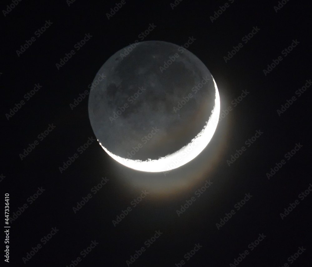 Two layers of the moon. Stock Photo | Adobe Stock