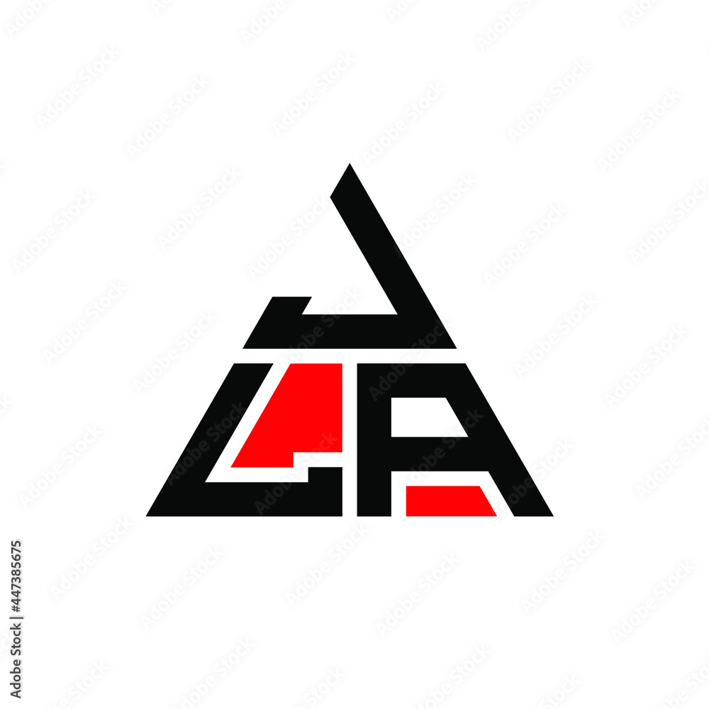 JLA triangle letter logo design with triangle shape. JLA triangle logo ...