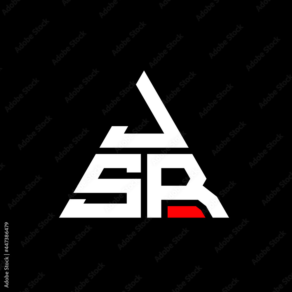Vecteur Stock JSR triangle letter logo design with triangle shape. JSR ...