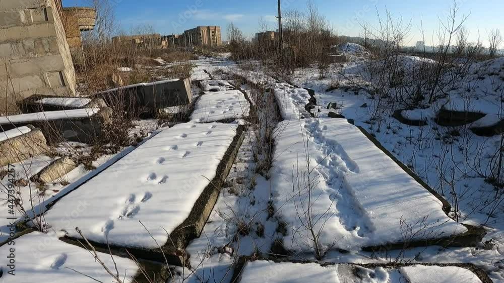 Abandoned construction site of Hospital. Built as a center for ...