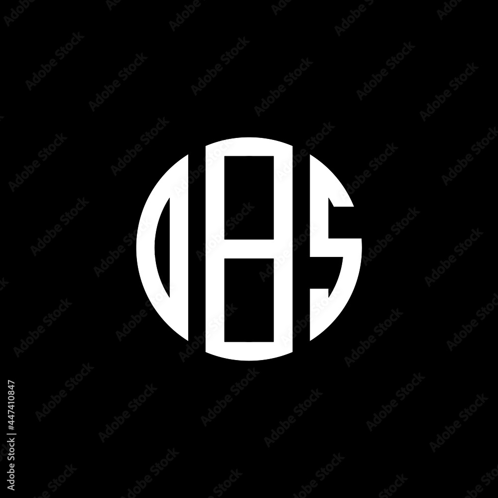 DBS letter logo design. DBS letter in circle shape. DBS Creative three ...