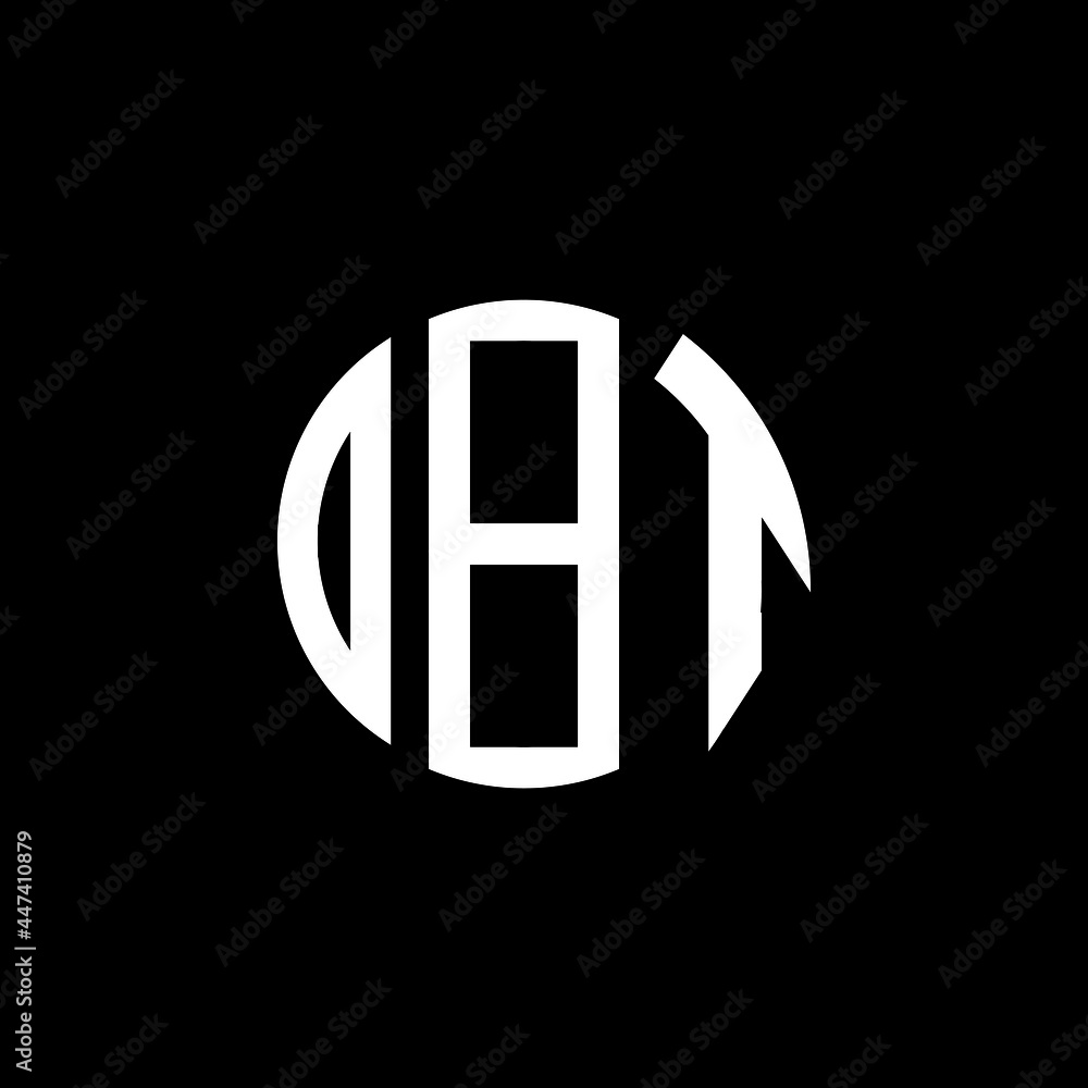 DBT letter logo design. DBT letter in circle shape. DBT Creative three ...
