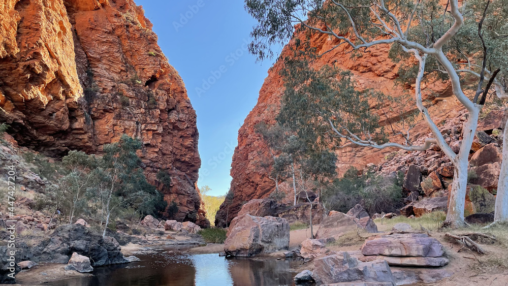 Detail image of Simpsons Gap in the MacDonnell Ranges near Alice ...