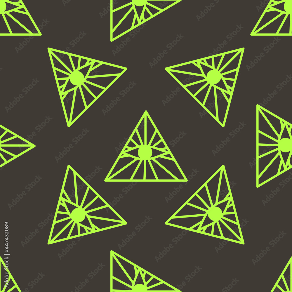 Ancient mystic Egyptian symbol. Isolated editable icon. Conspiracy ...