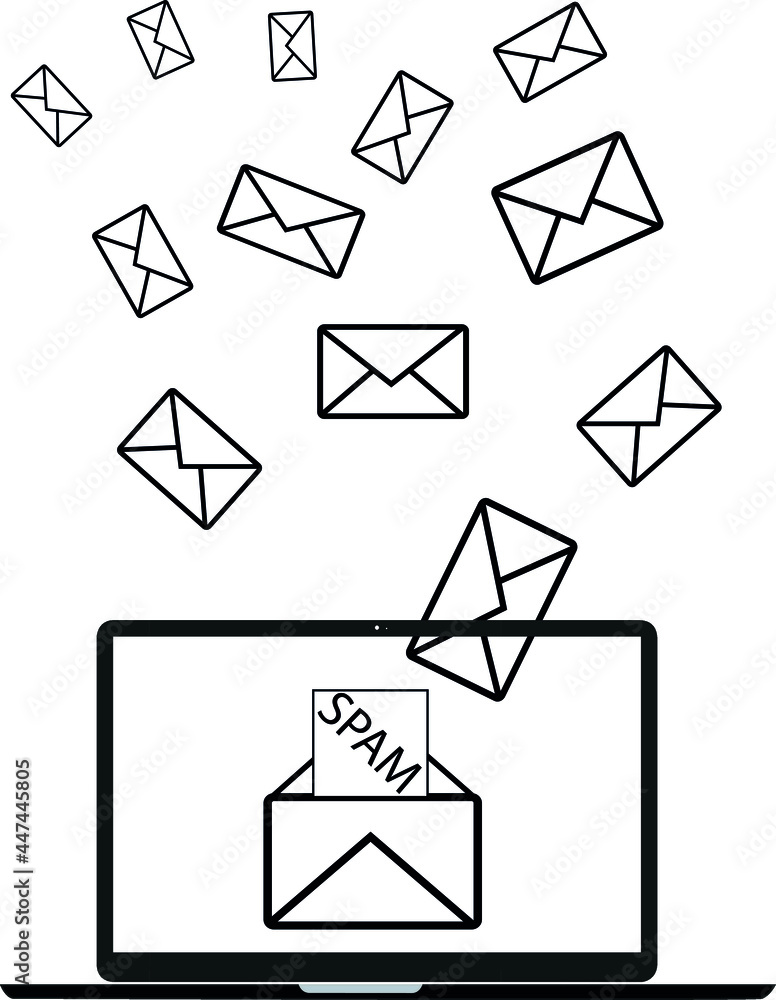 A lot of annoying letters or messages messages comes to email or ...