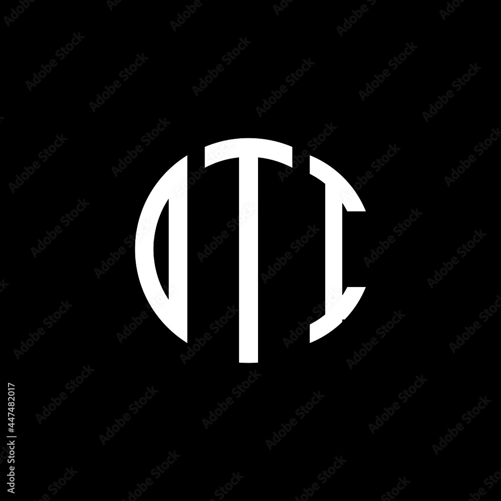 DTI letter logo design. DTI letter in circle shape. DTI Creative three ... DTI letter logo design. DTI letter in circle shape. DTI Creative three ...