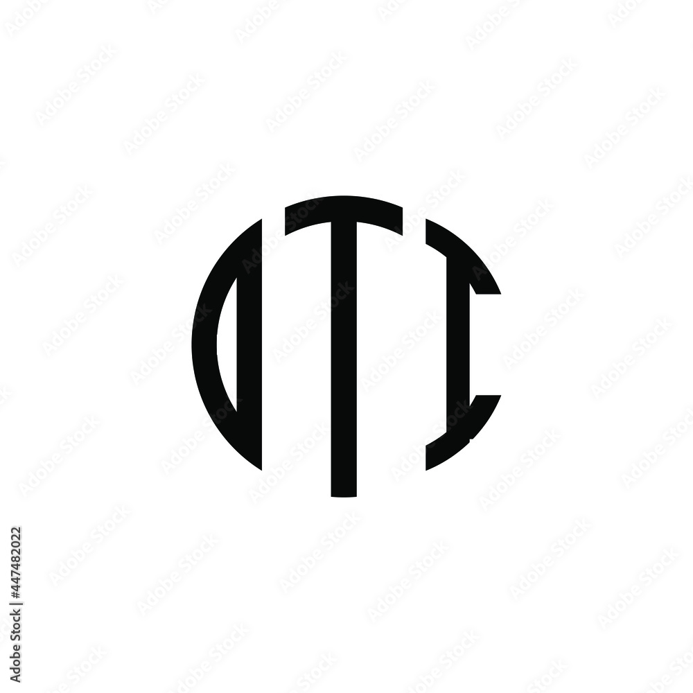 DTI letter logo design. DTI letter in circle shape. DTI Creative three ... DTI letter logo design. DTI letter in circle shape. DTI Creative three ...