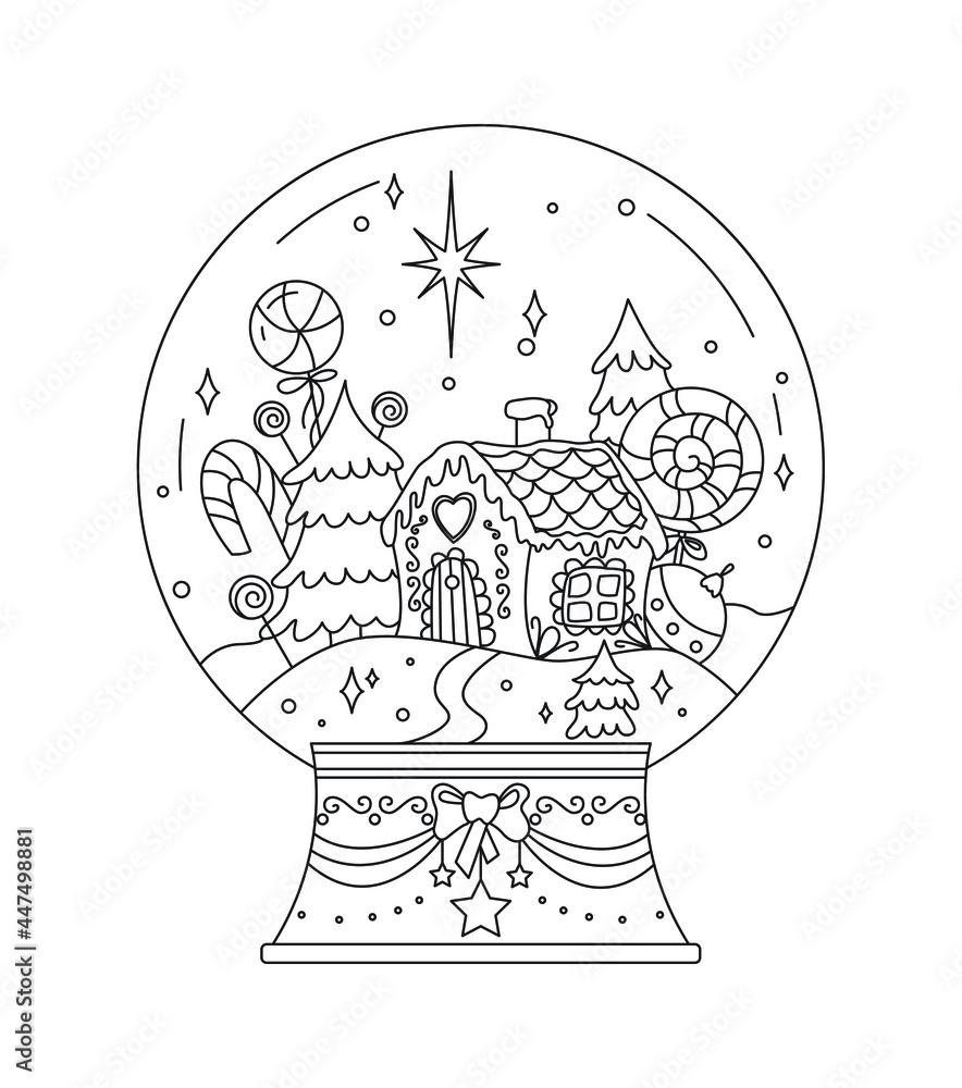 Snowball Coloring Page