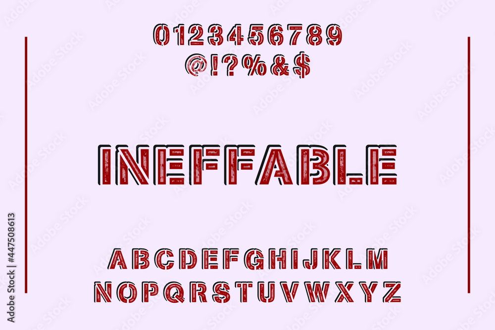 alphabet font.Vector of colorful stylized font and alphabet, Vector of ...