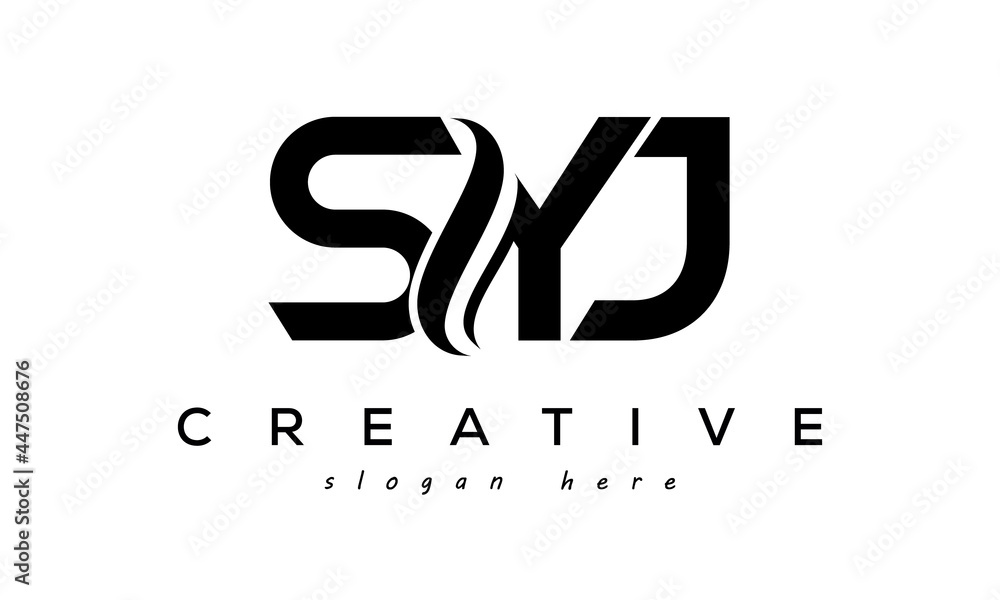 Letter SYJ creative logo design vector Stock Vector | Adobe Stock