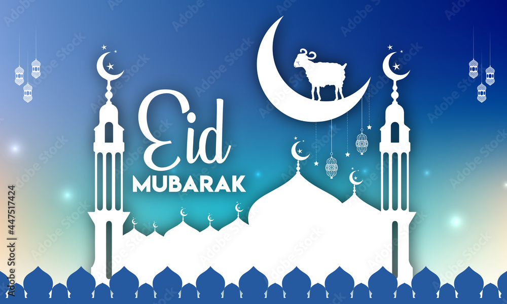 Eid Al Adha Eid Mubarak Happy Muslim eid culture Arabic Style design ...