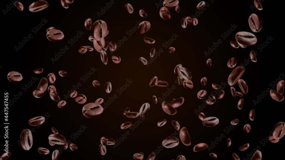 4k coffee rain beans rain coffee falling beans Green Screen Loop ...