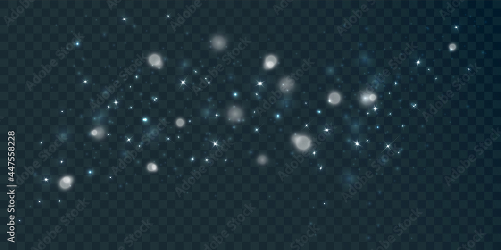 White dust splash on transparent background with highlights. Light ...