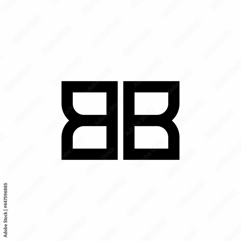 Initial letter BB line logo designs inspired Stock Vector | Adobe Stock