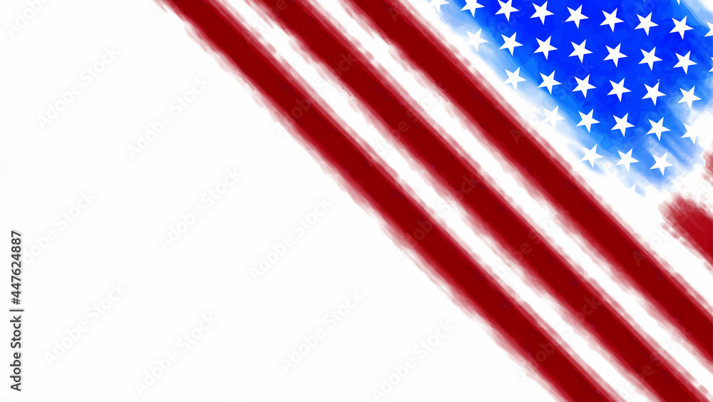 usa flag watercolor, background, wallpaper, banner stock vector Stock ...