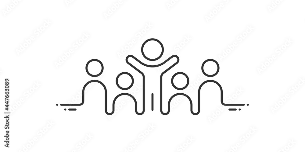 Inclusion and diversity culture equity icon. Group of persons with ...