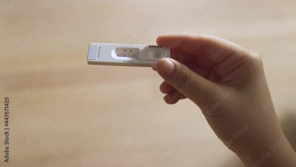 close up positive show result of covid negative show on nasal rapid ...