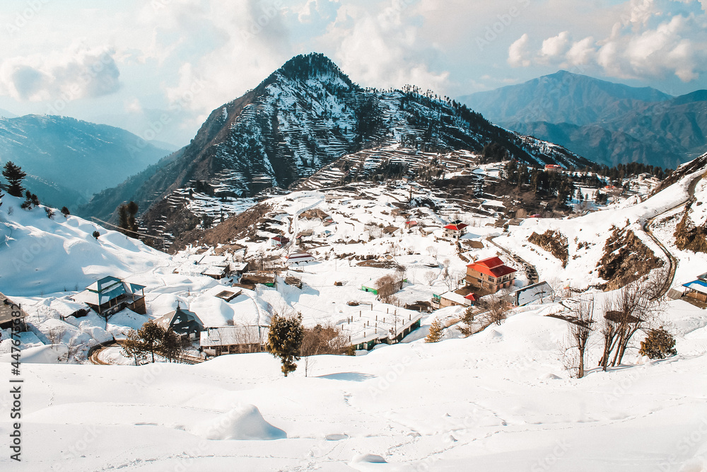 Malam Jabba and Kalam Swat Scenery Landscape Stock Photo | Adobe Stock
