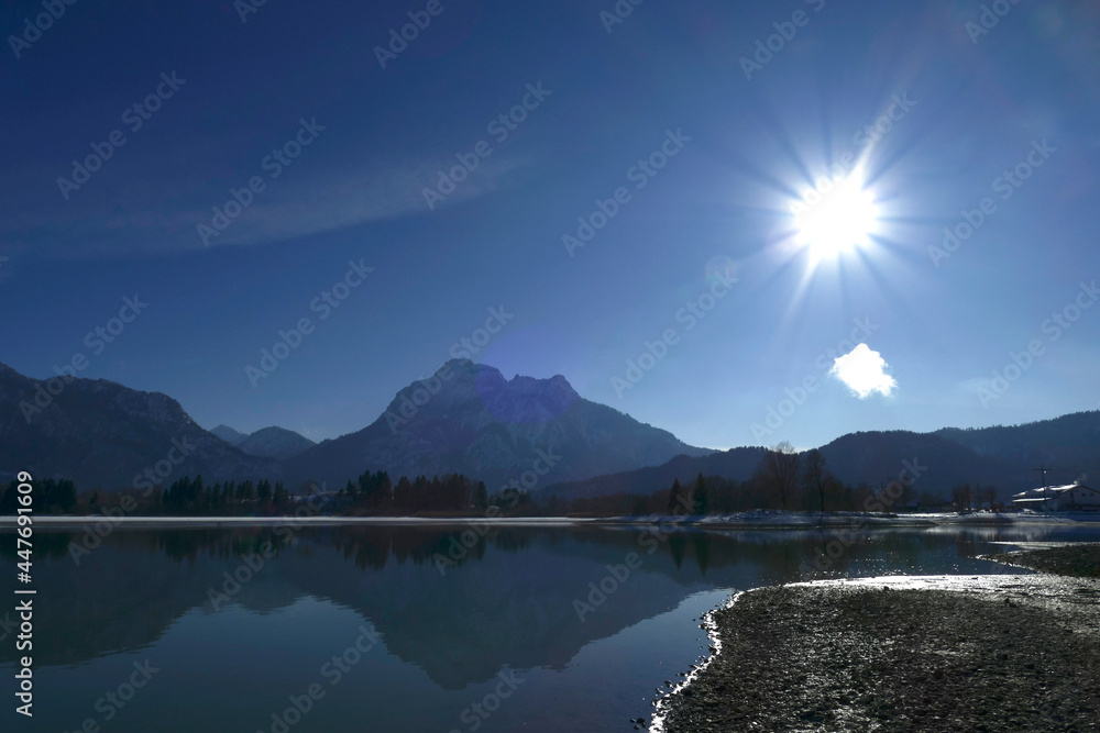 Lake Forggensee in Bavaria, Germany Stock Photo | Adobe Stock