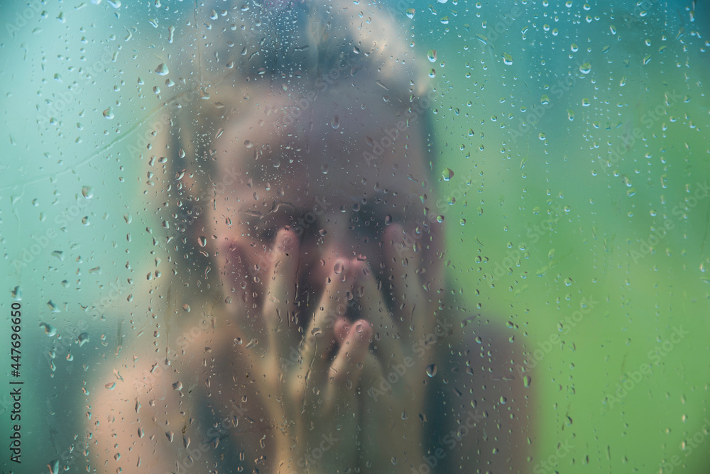 panic attacks young girl sad fear stressful depressed emotional.crying ...