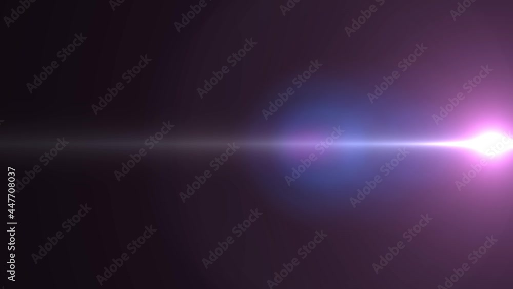 4K Red Abstract motion background Optical lens flare and flash light ...