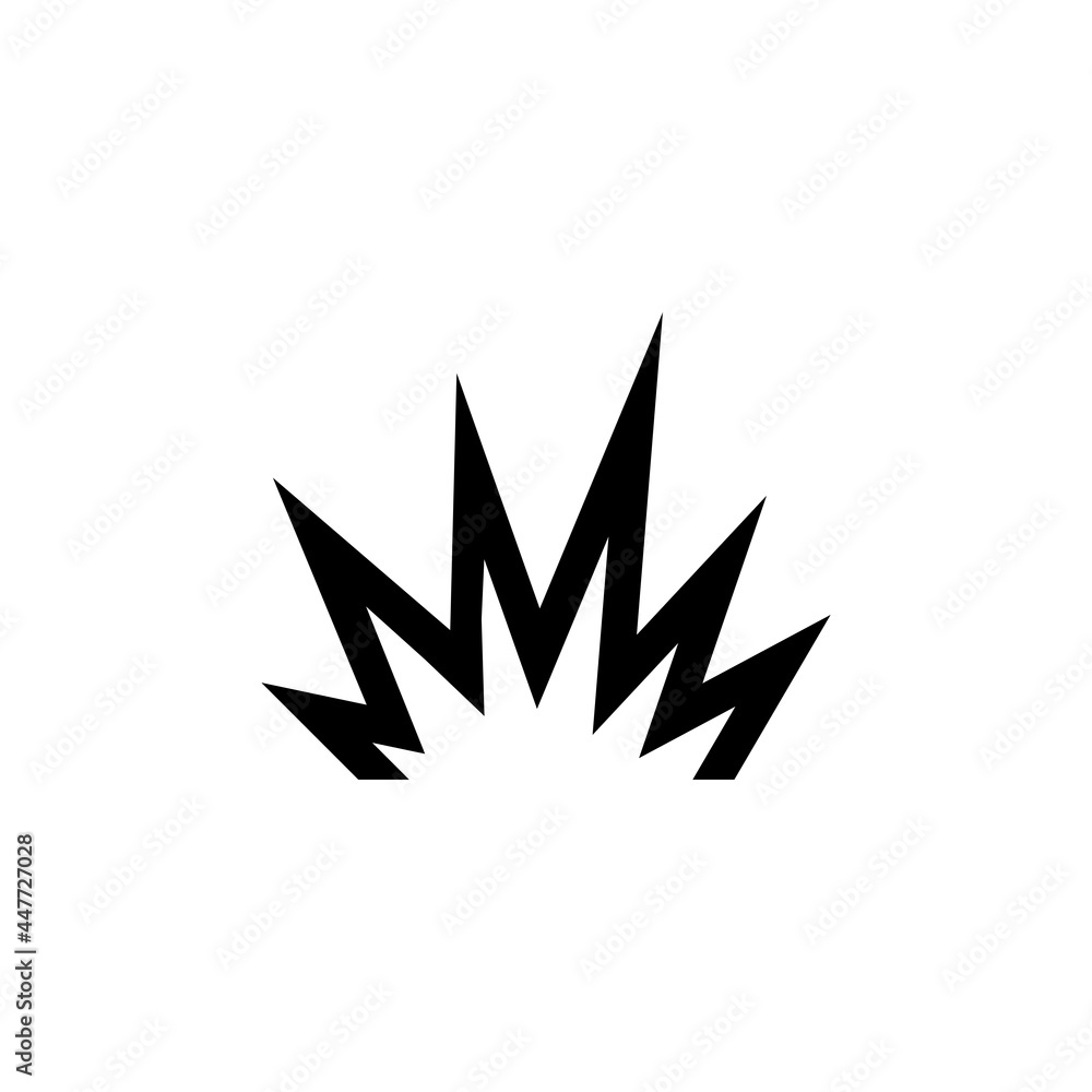 Icono de explosión. Boom. Concepto de estallido. Ilustración vectorial ...