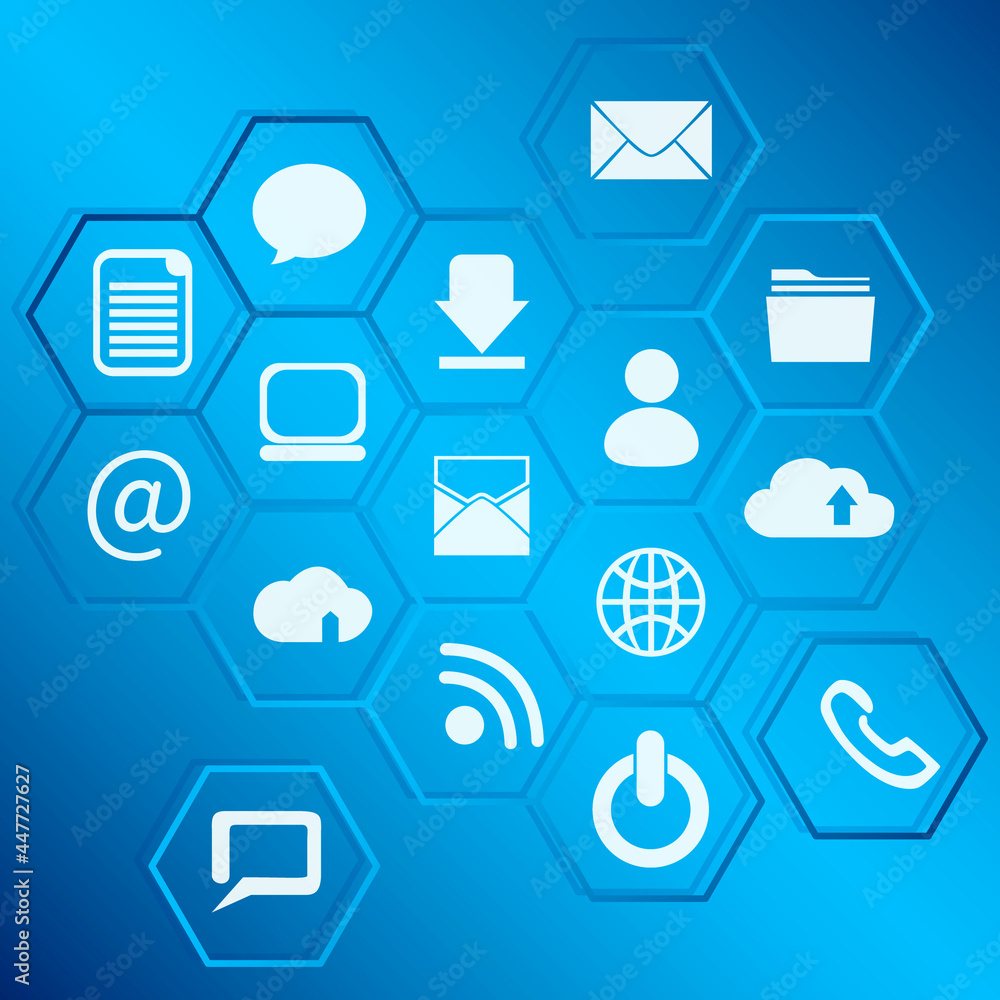 Wallpaper in the style of business with various signs. Stock Vector ...