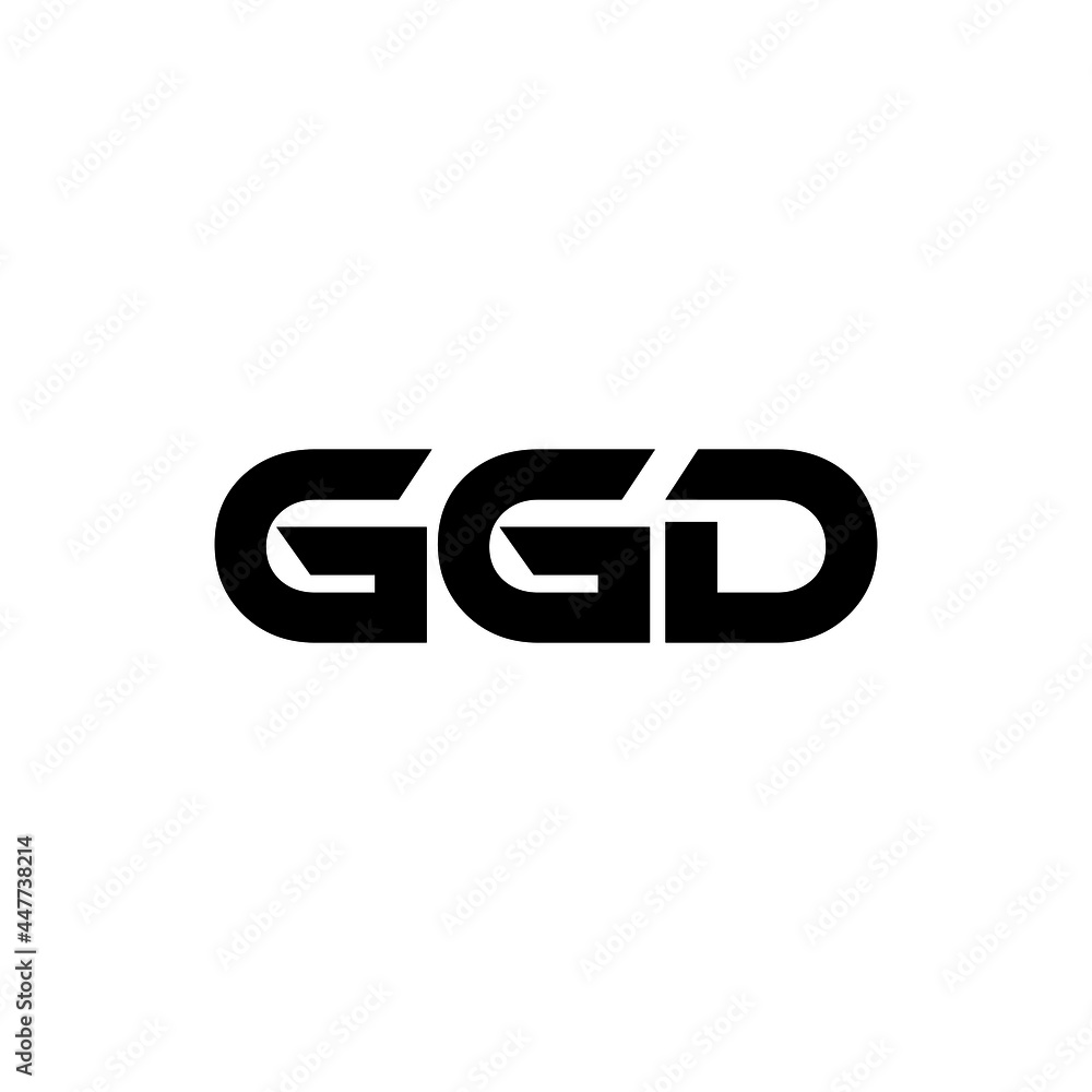 GGD letter logo design with white background in illustrator, vector ...
