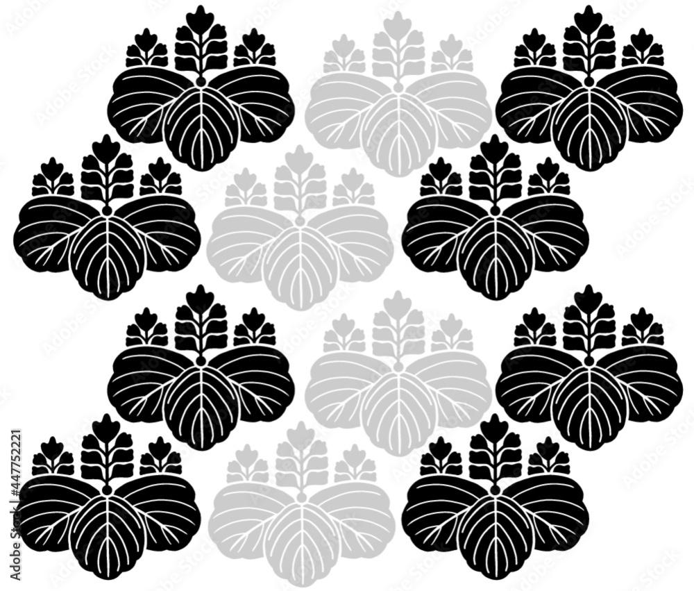 Japanese pattern art illustration. Hand drawn sketch. Japanese culture ...
