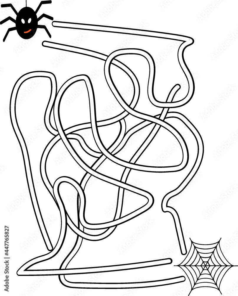 Halloween Maze Game for Children.Fun Educational Scary Character Theme ...