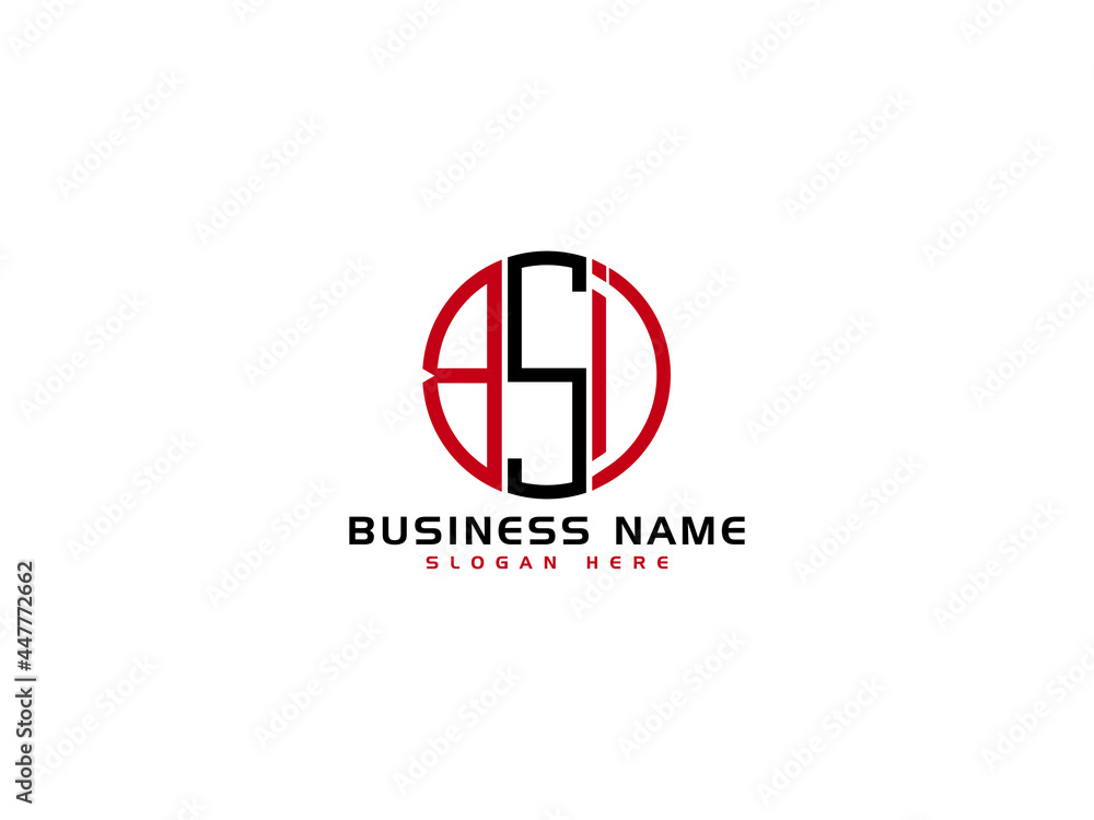 Letter BSI Logo Icon Vector Image Design For New Business Stock Vector ...