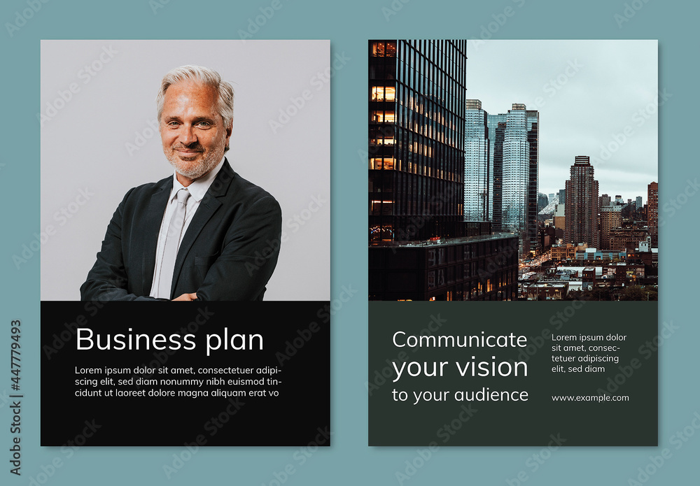 Printable Business Poster Layouts Stock Template | Adobe Stock