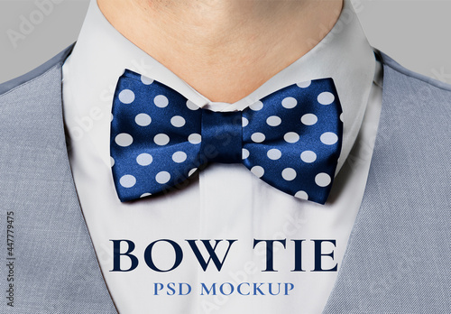 Editable Bow Tie Mockup Stock Template | Adobe Stock