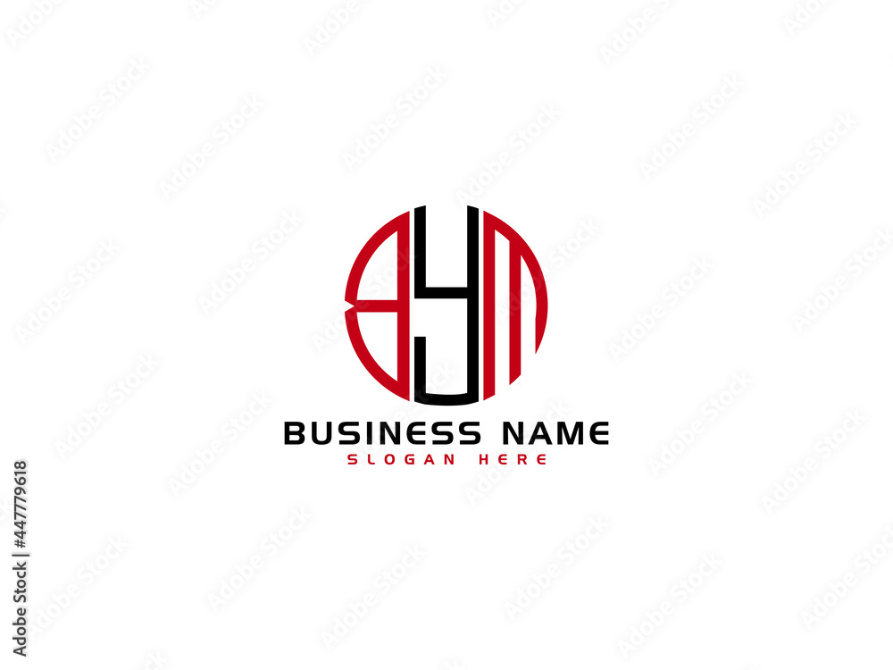Letter BYM Logo Icon Vector Image Design For New Business Stock Vector ...