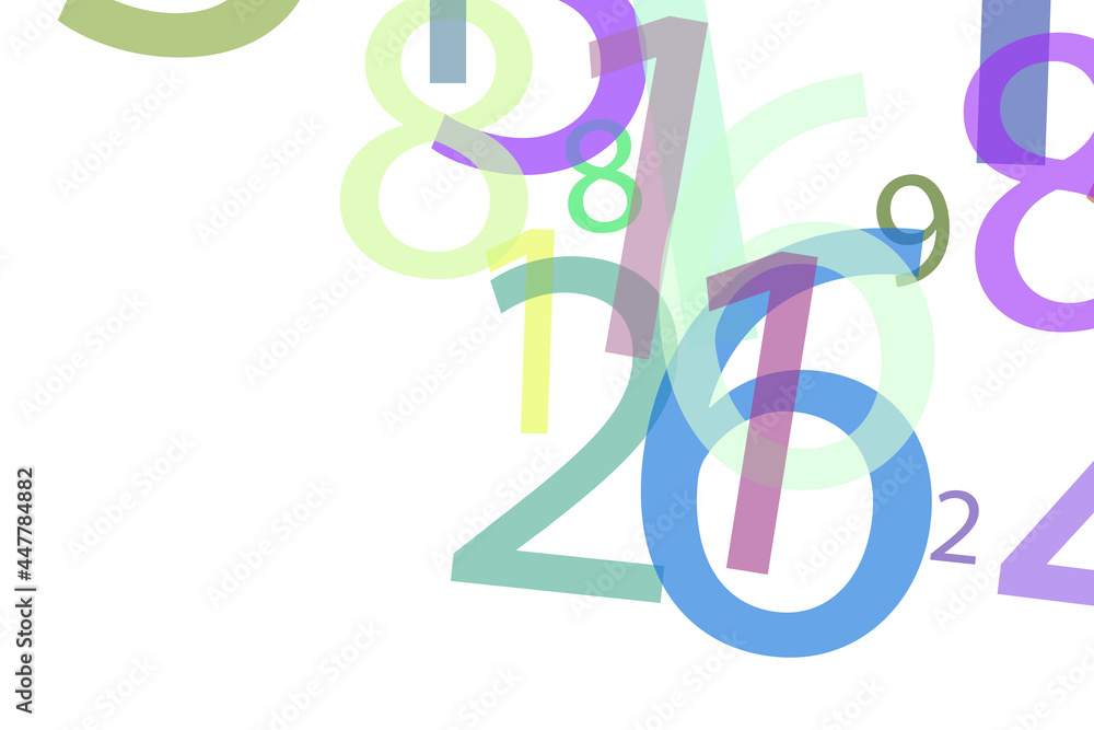 colorful numbers counter design art Stock Illustration | Adobe Stock
