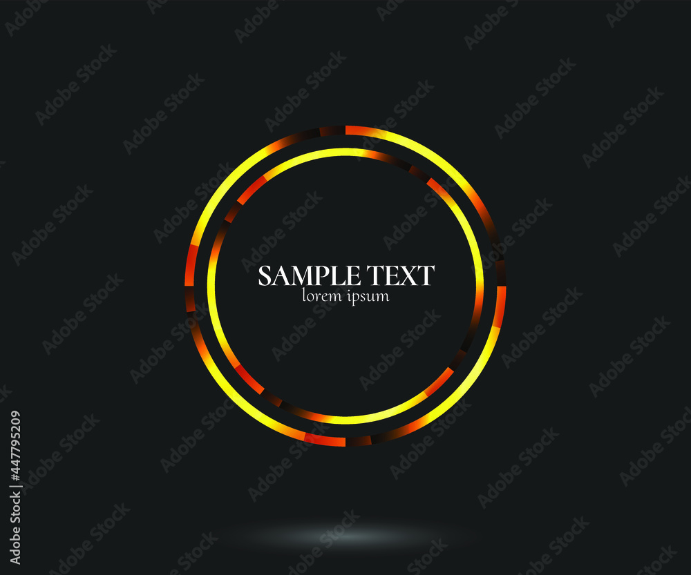 Abstract Lines in Circle Form, Design element, Geometric shape, Striped ...