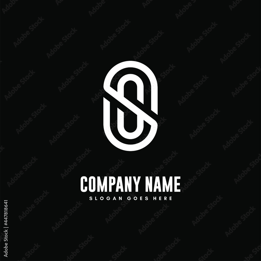 circle letter SS logo vector design template Stock Vector | Adobe Stock