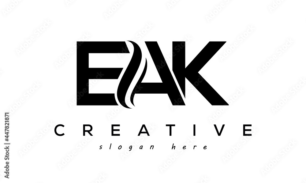 Letter EAK creative logo design vector Stock Vector | Adobe Stock