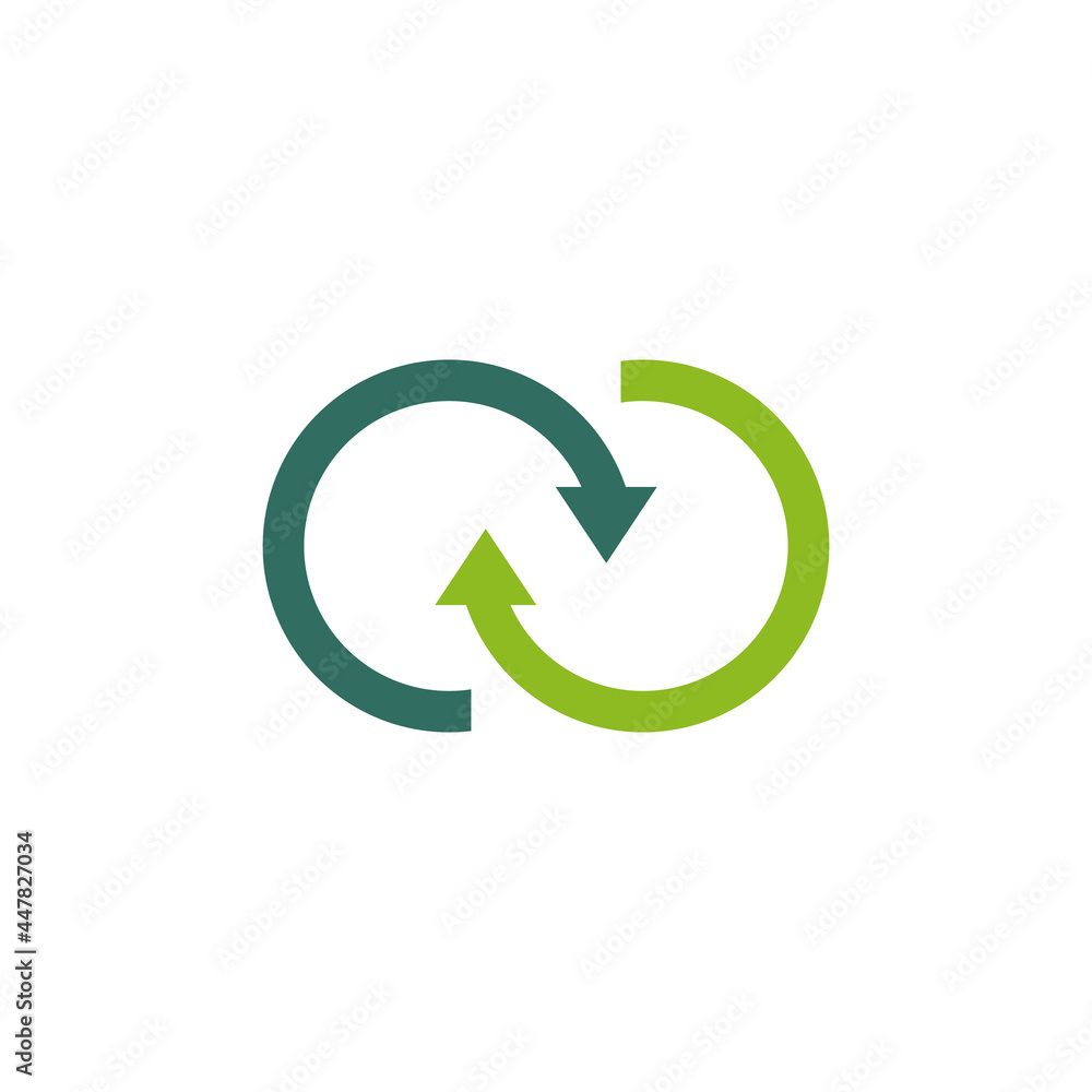 Recycled product logo design template Stock Vector | Adobe Stock